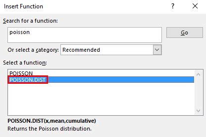 Poisson Distribution In Excel How To Use Poisson Distribution Function