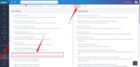 How To Download The Employees Compensatory Off Requests Report