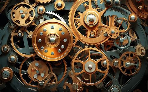 Premium Photo Clockwork Marvel Gears And Cogs Mechanism In Intricate