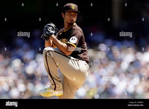 San Diego Padres Pitcher Yu Darvish Throws Against The New York Yankees