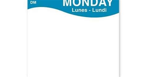 Daymark 1133331 Dissolvemark 2 In X 2 In Monday Label Etundra