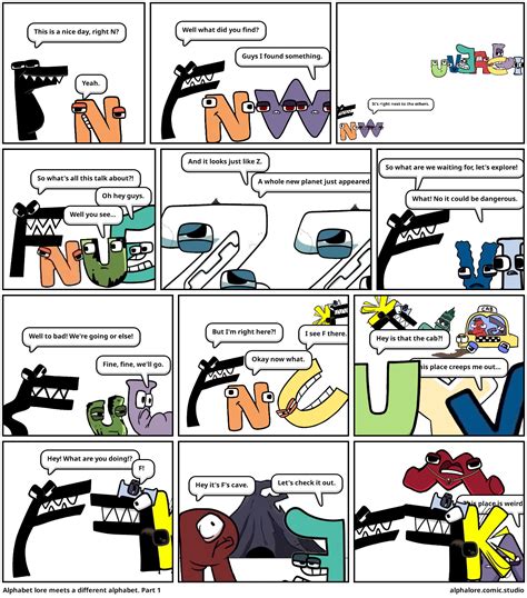 Comic No 11 Alphabet Lore Meets Another Alphabet Part 1 R