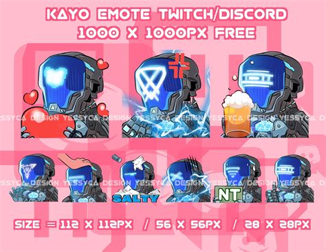 Cute Kayo Valorant Emotes Bundle With Various Unique Expressions For