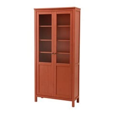 HEMNES Cabinet With Panel Glass Door Red Brown IKEAPEDIA