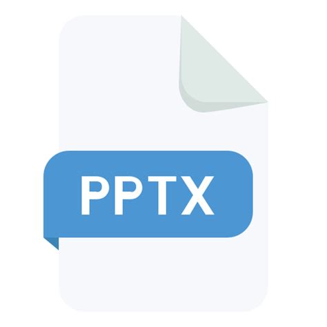 Pptx Extension Generic Color Fill Icon