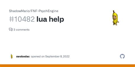 lua help · issue 10482 · shadowmario fnf psychengine · github