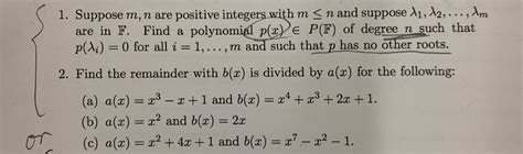 Solved Suppose M N Are Positive Integers With M Chegg