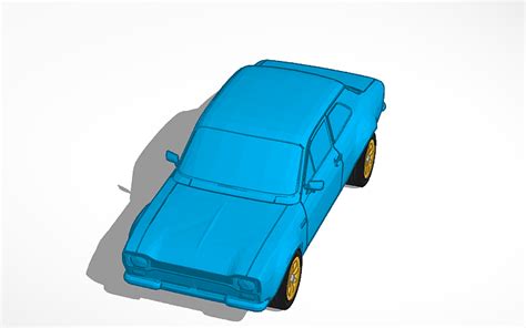 3d Design Fast And Furious 6 Ford Escort Rs Tinkercad