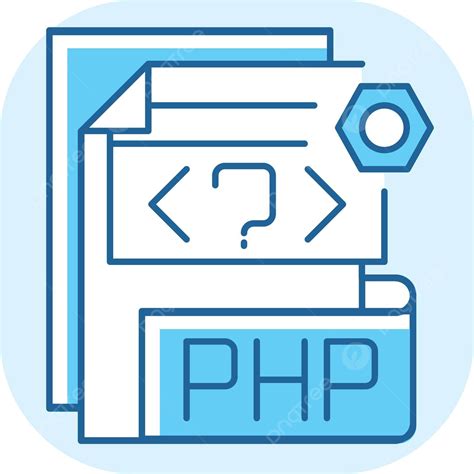 File Php Ikon Warna Rgb Biru Clip Art Dokumen Web Vektor Seni Klip