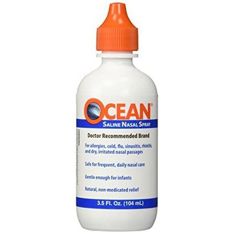 Ocean Saline Nasal Congestion Spray Cold And Flu Allergies 40 Off