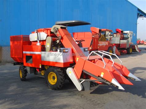 Ear Corn Picking 2 Row Combine Harvester For Sale Fineyou