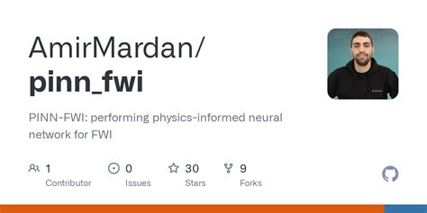 Github Amirmardanpinnfwi Pinn Fwi Performing Physics Informed