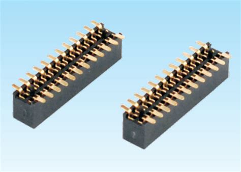 Mm Pitch Pcb Female Connector Female Electrical Connectors H Mm Gold Plated
