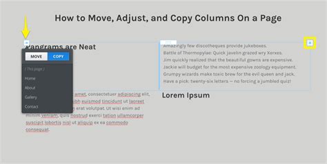 Working With Columns Weebly Support US