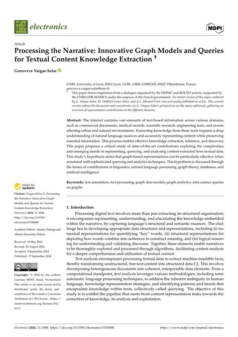 Pdf Processing The Narrative Innovative Graph Models And Queries For