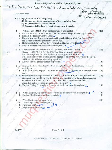 Be Computer Engineering Semester 4 2024 December Operating Systemrev 2019 C Scheme Pdf