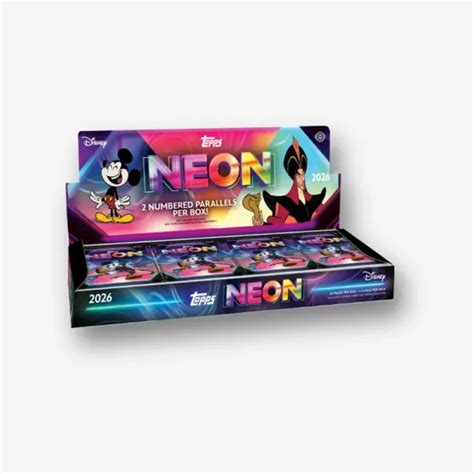 2026 Topps Disney Neon Hobby Box Big Cards