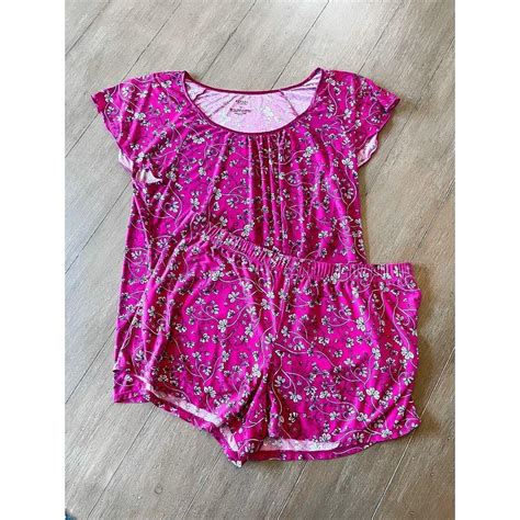 Alfani Women S Pink And White Pajamas Depop