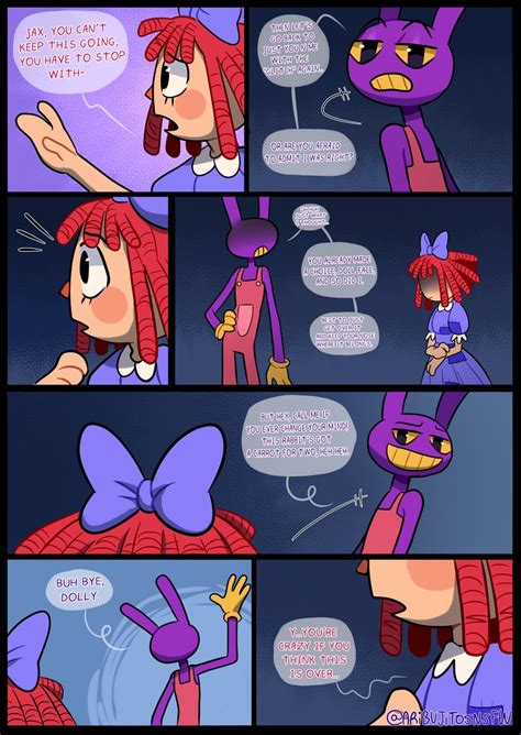 Rule 34 Ari Dibujitos Comic English Text Hair Bow Jax The Amazing