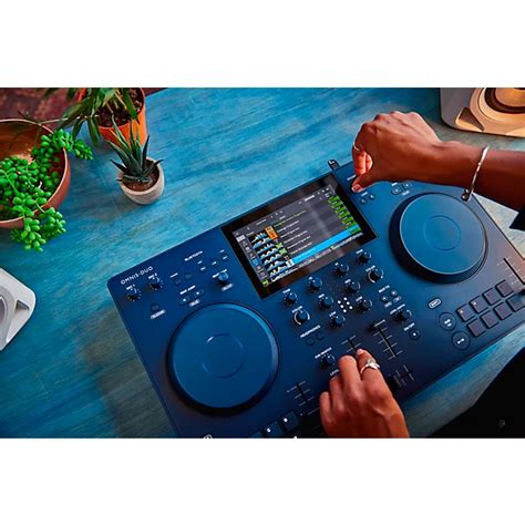 Alphatheta Omnis Duo Wireless Portable All In One Dj System Blue
