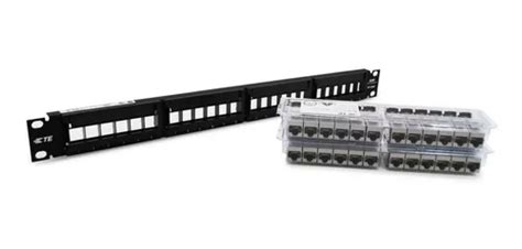 Patch Panel 24 Bocas Cat 6a Xg Con Soporte Trasero Commscope