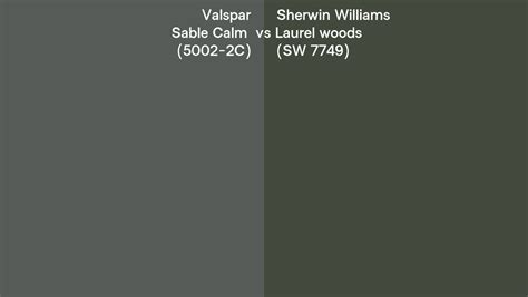 Valspar Sable Calm C Vs Sherwin Williams Laurel Woods SW Side By Side Comparison