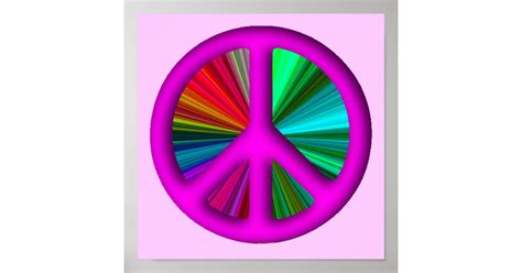 Hippie Trippy Peace Sign Zazzle