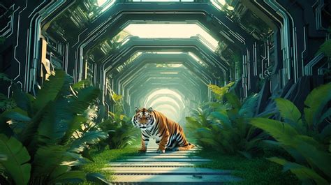 Premium Ai Image Digital Wildlife Corridors Safe Passages In Urban