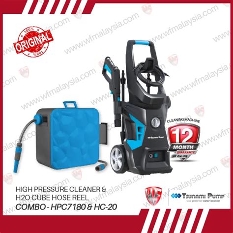 Tsunami Combo Set HPC7180 High Pressure Cleaner 2200W 170Bar HC 20