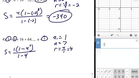 Evaluating Geometric Series YouTube