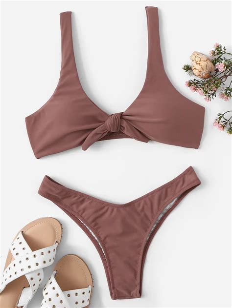 Knot Bra With Thong Bottoms Ncocon