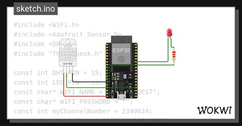 Thingspeak Dht Wokwi Esp32 Stm32 Arduino Simulator