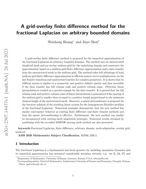 A Grid Overlay Finite Difference Method For The Fractional Laplacian On