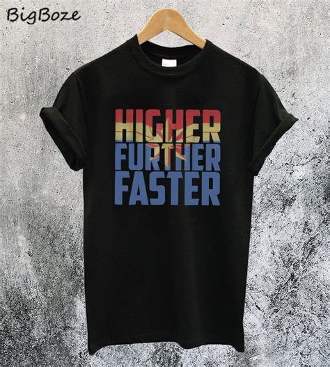 Captain Marvel Higher Further Faster Marvel Comic T Shirt