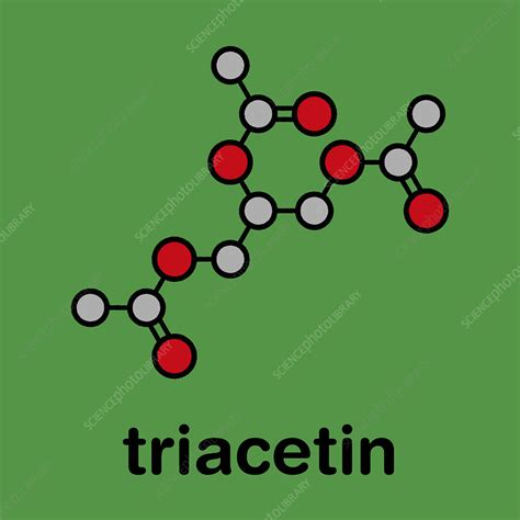 Triacetin Molecule Stock Image C045 8165 Science Photo Library