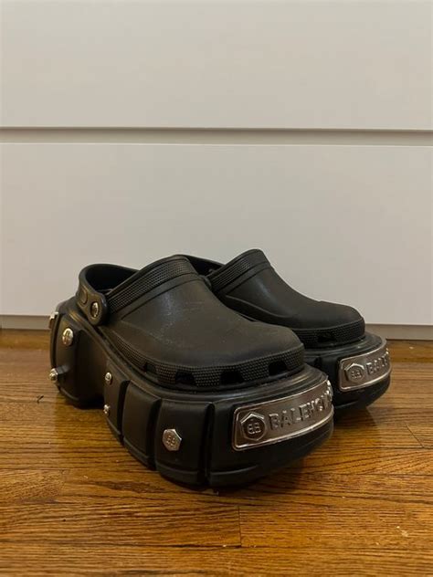 Balenciaga Hardcrocs Mule Platform ‘black Grailed