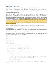 Socket Lab UDP Pinger Pdf Lab 2 UDP Pinger Lab In This Lab You Will Learn The Basics Of