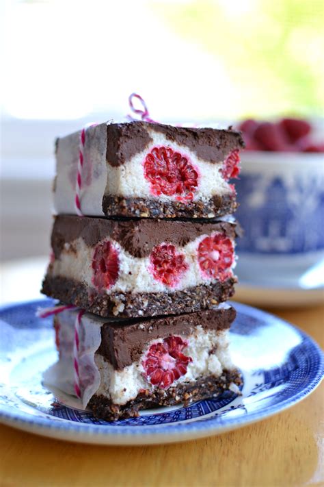Almost Raw Vegan Raspberry Nanaimo Bars Radiant Rachels