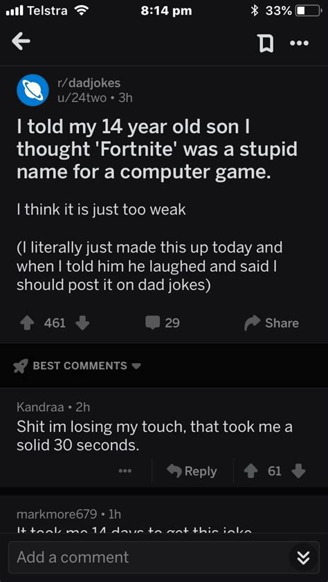 I Have Spotted A Genius Over In Rdadjokes Take A Bow U24two Rpuns