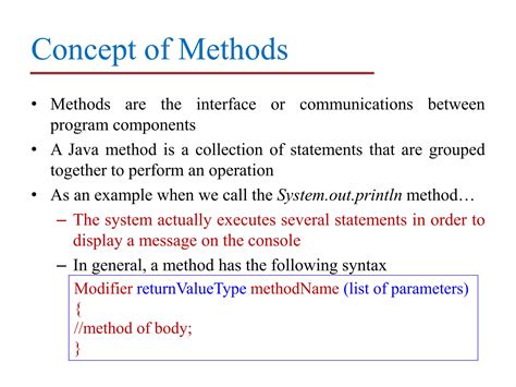 Java Classobjectmethod Introduction Ppt