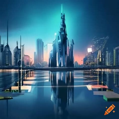 Futuristic City With Advanced Infrastructure On Craiyon