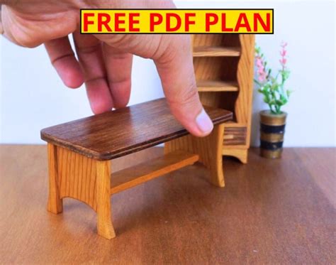 Diy Miniature Pdf Plan Dollhouse Furniture Fast