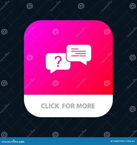 Chat Bubble Popup Message Mobile App Button Android And Ios Glyph
