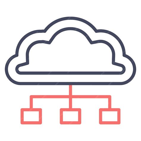 Premium Vector Cloud Connection Vector Illustration Style