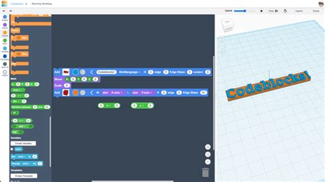 Tinkercad Codeblocks Resizing Nametag Tinkercad