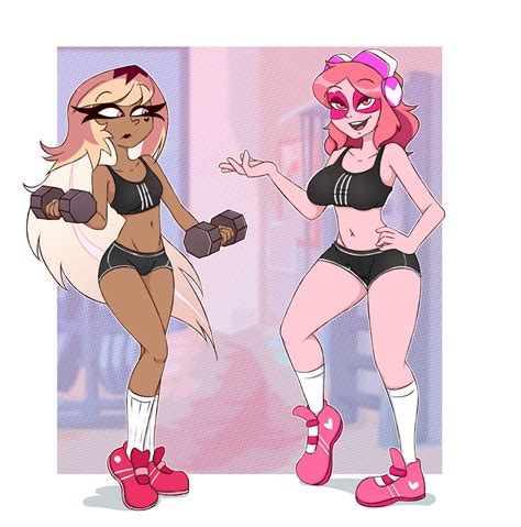 Verosika And Miss Heed Workout Cm By Heyodraws On Deviantart