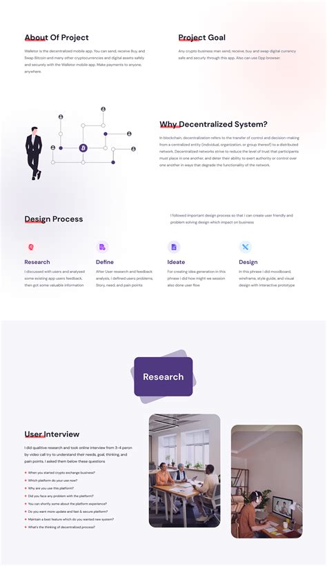 Decentralized Crypto Wallet App UX Case Study Behance