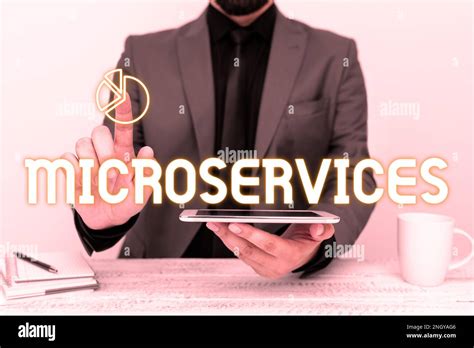 Sign Displaying Microservices Conceptual Photo Software Development