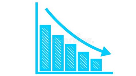 Animated Financial Blue Growth Chart With Trend Line Graph Growth Bar