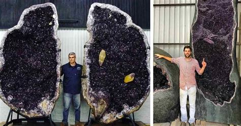 These Gigantic Amethyst Geodes Stand 22 Feet Tall Mystical Raven